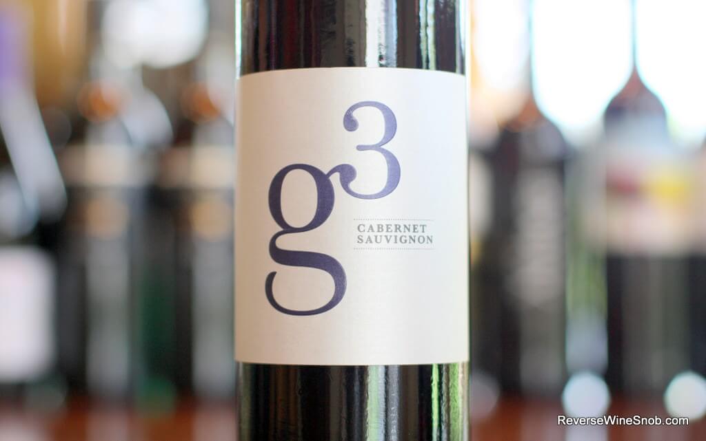 g3 Cabernet Sauvignon - Gorgeous - Reverse Wine Snob