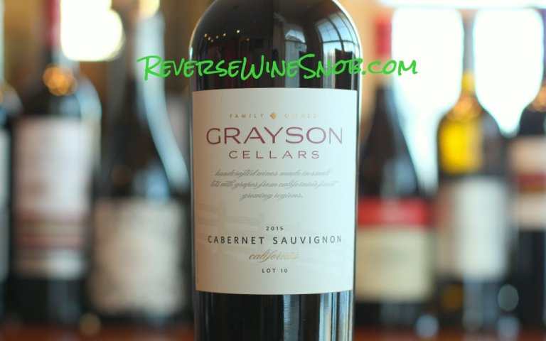 Grayson Cellars Cabernet Sauvignon - The Definition of Crowd-Pleasing