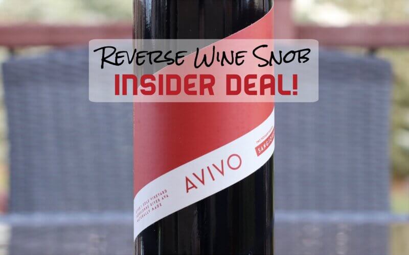 INSIDER DEAL! Avivo Sangiovese - Super! • Reverse Wine Snob