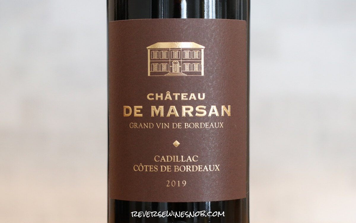 Chateau de Marsan Cadillac Cotes de Bordeaux Review