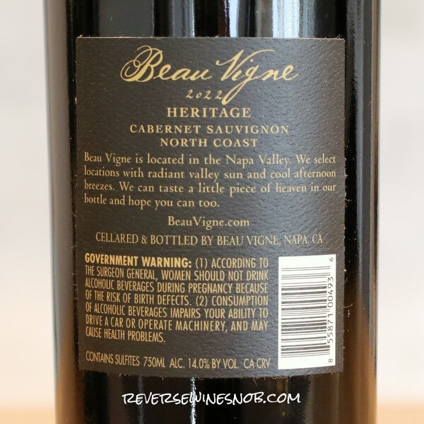 INSIDER DEAL! XX% OFF 93-Point Beau Vigne Heritage Cabernet Sauvignon ...