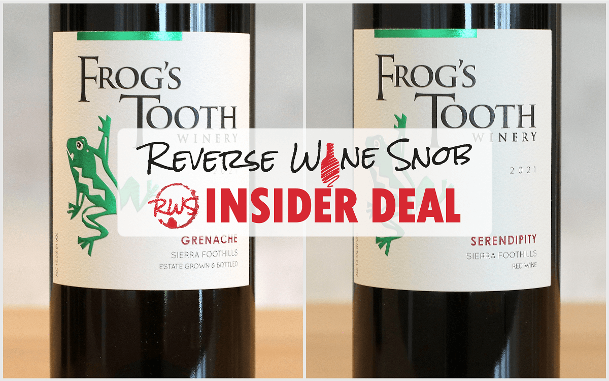INSIDER DEAL! XX% Off 91-93 Point Frog's Tooth Reds • Reverse Wine Snob