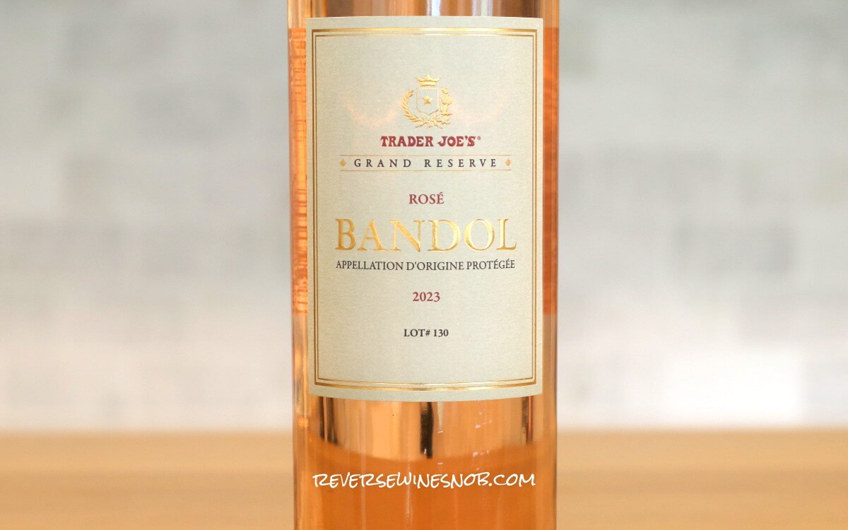 Trader Joe's Grand Reserve Bandol Rosé Review • Reverse Wine Snob
