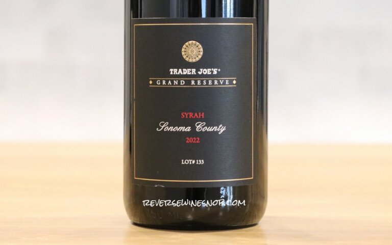 Trader Joe's Grand Reserve Sonoma County Syrah Review • Reverse Wine Snob